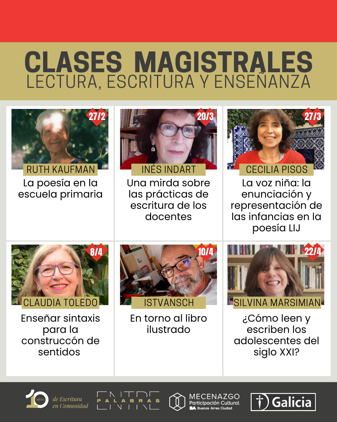 Ciclo de clases magistrales para docentes - Taller de Escritura online ...